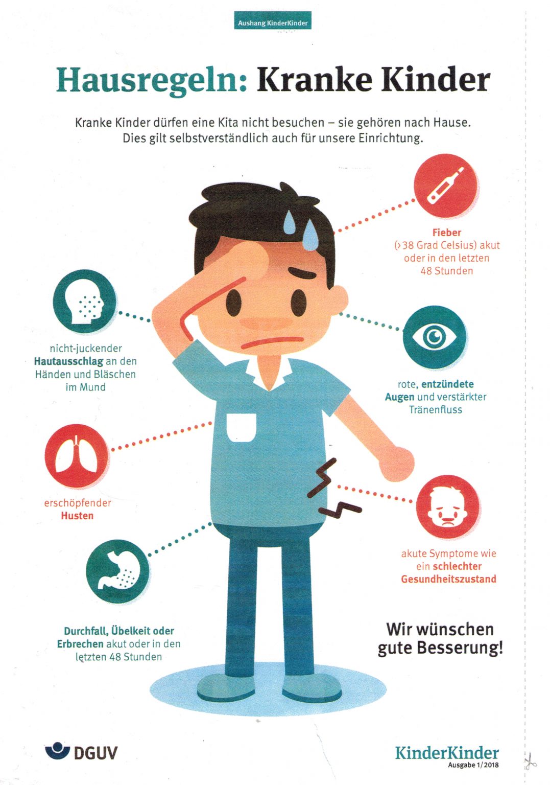 Hausregeln Kranke Kinder - Kita St. Gertrud